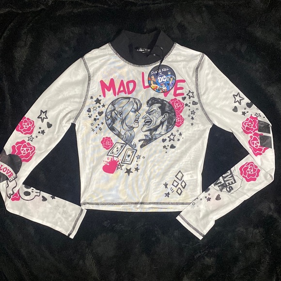 Dolls Kill | Tops | Nwt Dolls Kill X Dc Comics Mesh Top | Poshmark